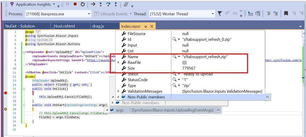 Need To Support The Specific Uploading File Cancel Method In Blazor Uploader Component In Blazor