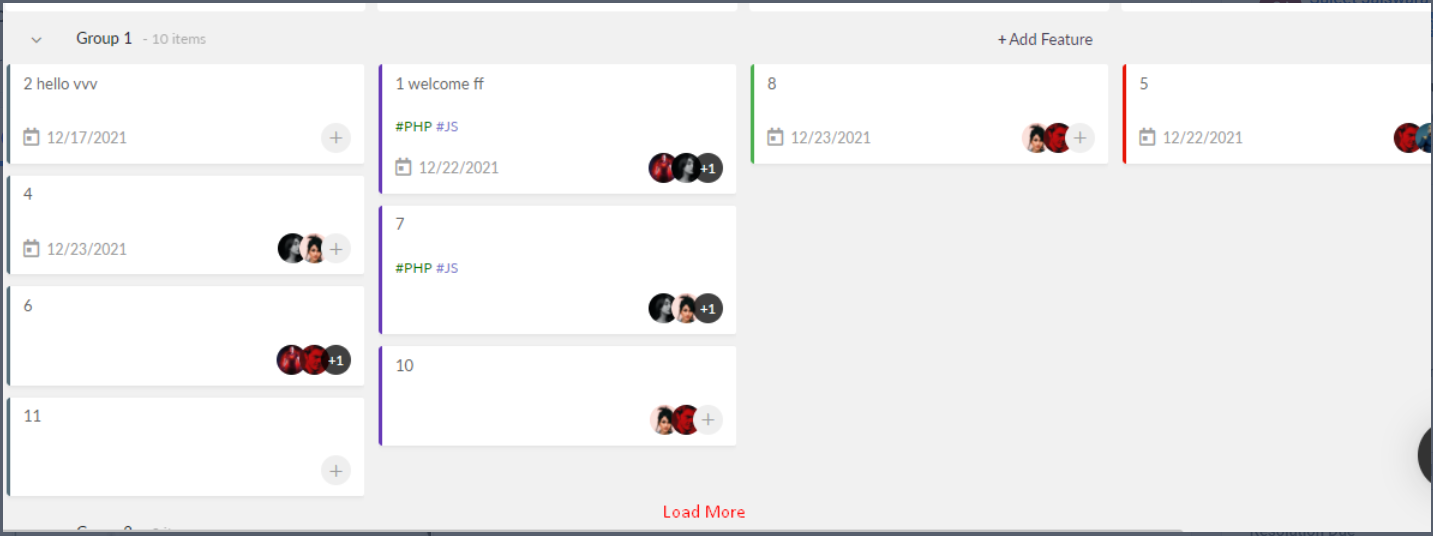 Provide virtual scrolling support for the Swimlane rows and Cards in Kanban in Angular ...