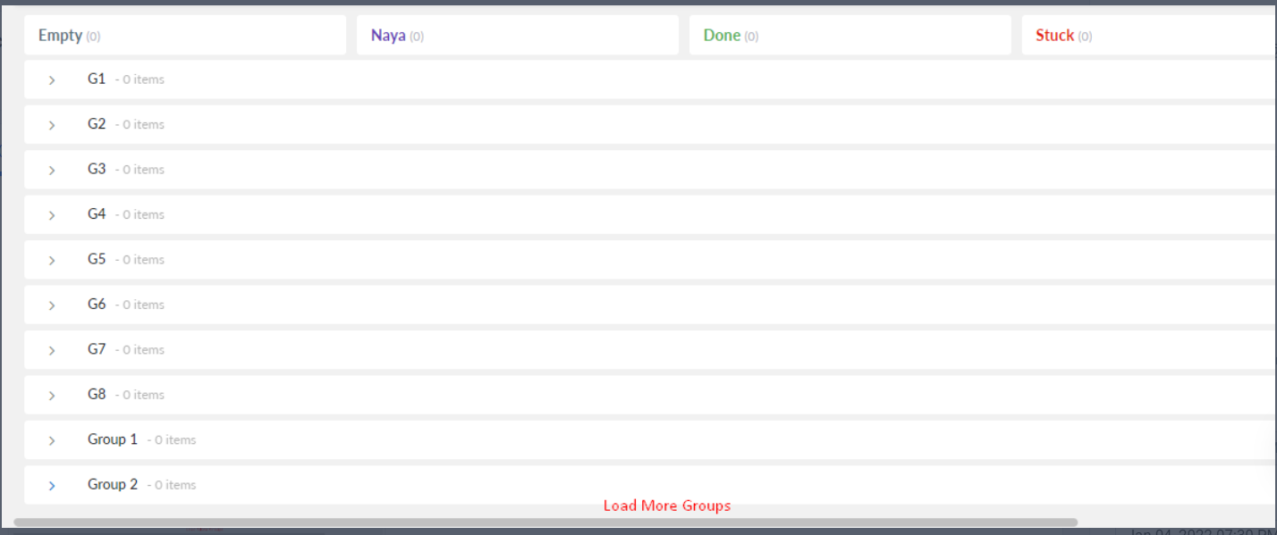 Provide virtual scrolling support for the Swimlane rows and Cards in Kanban in Angular ...