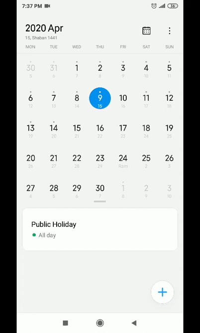 Provide Support To Expand And Collapse The Month View To A Single Week Sfcalendar In Flutter 