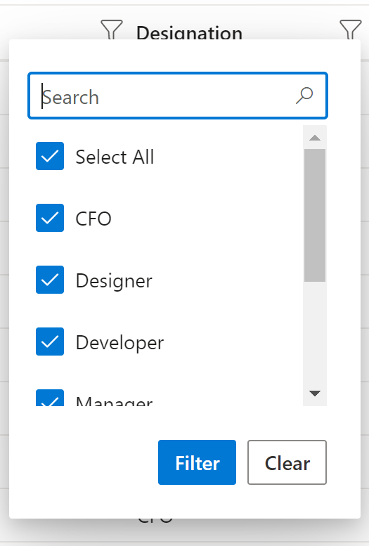 DataGrid accessibility - Cannot use Filter Dialog checkboxes with keyboard in Blazor | Feedback ...