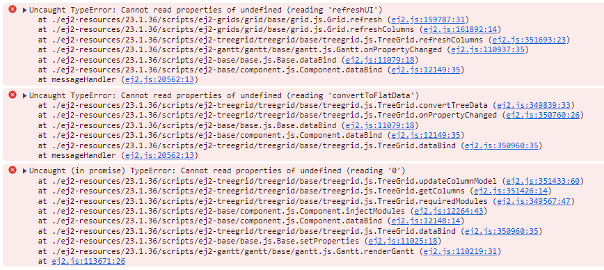 Issue With Remote Data While Adding And Editing Action In Various Gantt Chart Versions In Asp