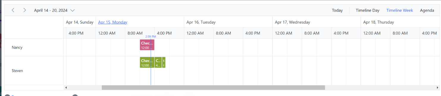 Provide to support to reorder schedule resources using drag and drop in Blazor | Feedback Portal