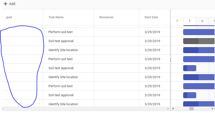 TaskID not refreshed properly in the UI while indent and outdent toolbar actions in Angular ...